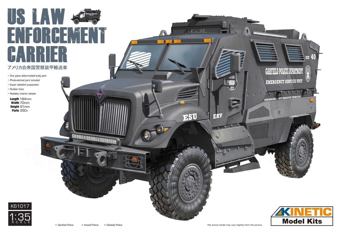 US Law Enforcement Carrier (Kinetic) – Armored Track Model